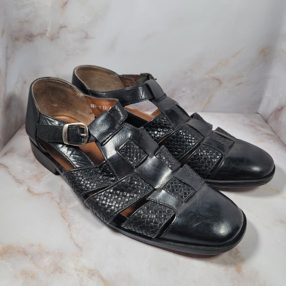 Stacy Adams | Shoes | Stacy Adams Fisherman Woven Sandals Dress Shoes ...